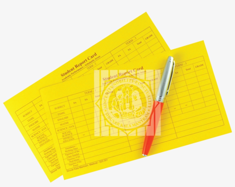 Cce Student Report Card - Document - Free Transparent PNG Download - PNGkey