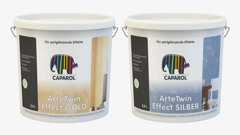 Capadecor Artetwin Effect Gold / Silber - Arte Velvet Caparol - Free Transparent PNG Download ...