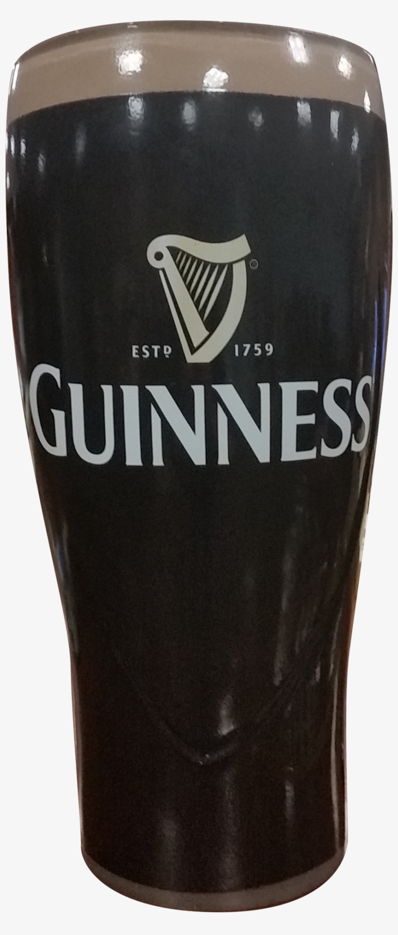 Guinness Molded Pint Glass - Guinness - Free Transparent PNG Download ...