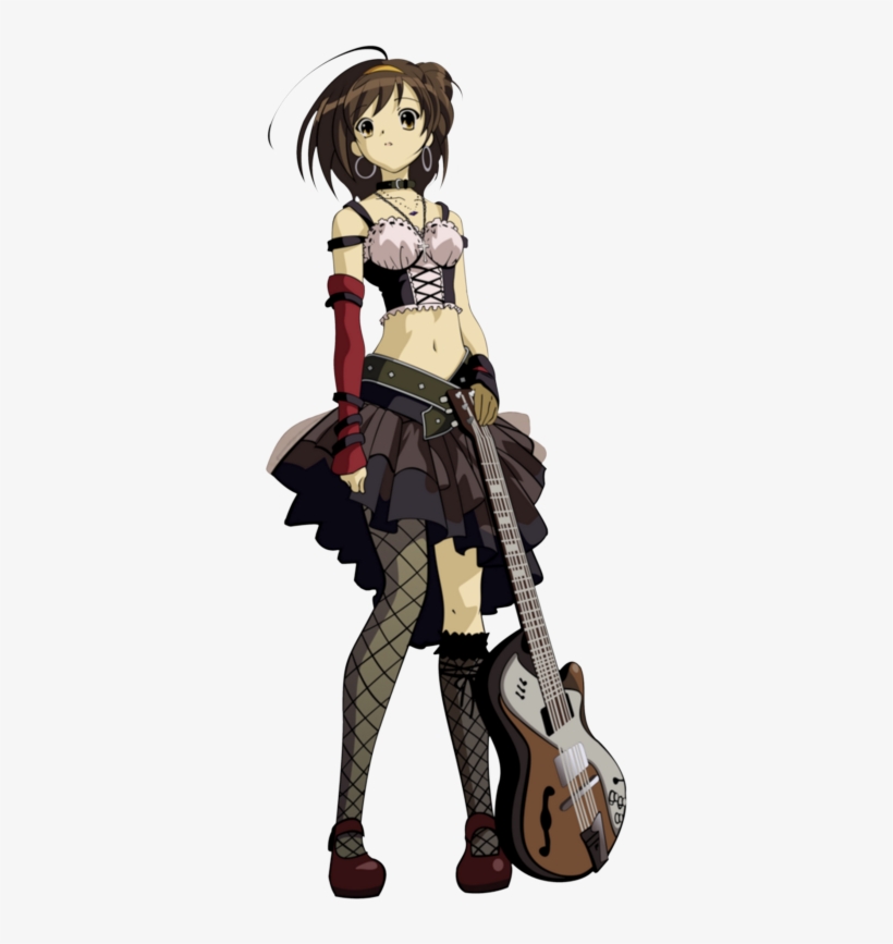 Rocker Anime Girl - Free Transparent PNG Download - PNGkey