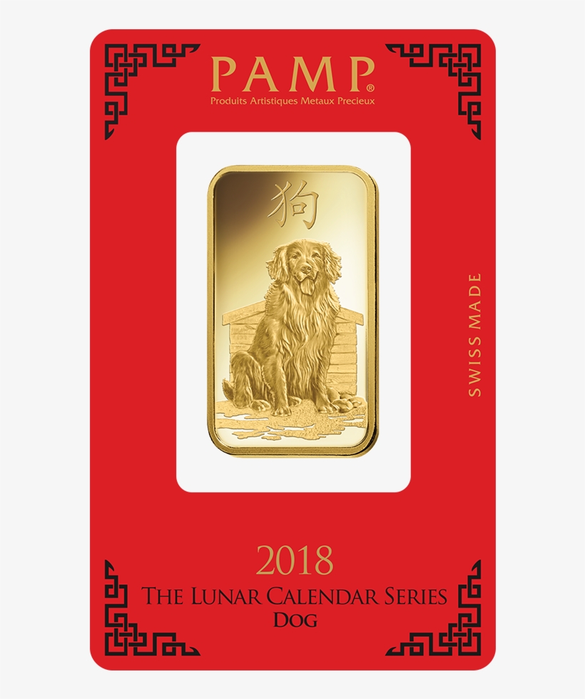 Pamp 2018 Lunar Dog 1oz Gold Bar - Pamp Year Of The Dog - Free ...