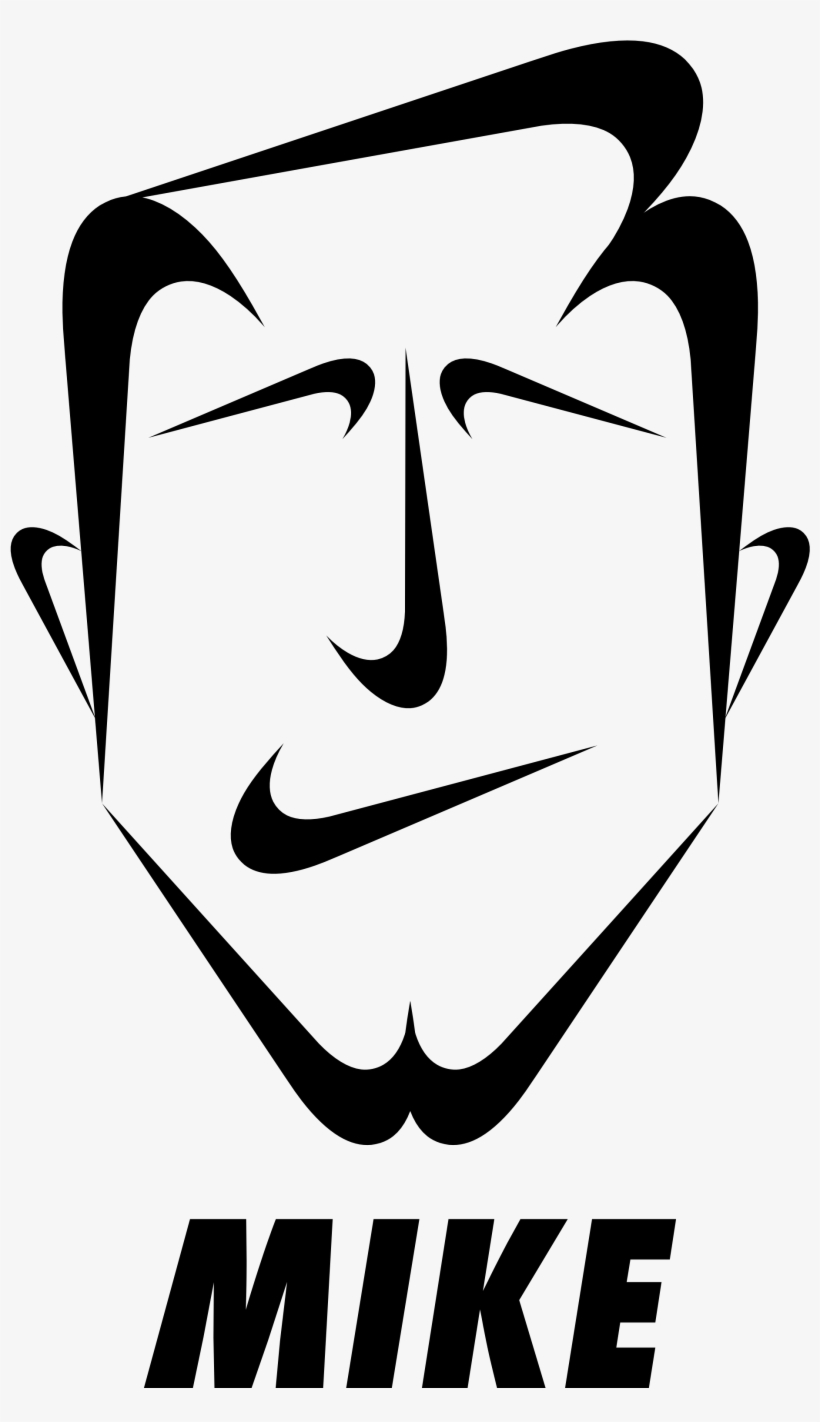 Completely Made Up From The Famous Nike Swoosh - Line Art - Free ...