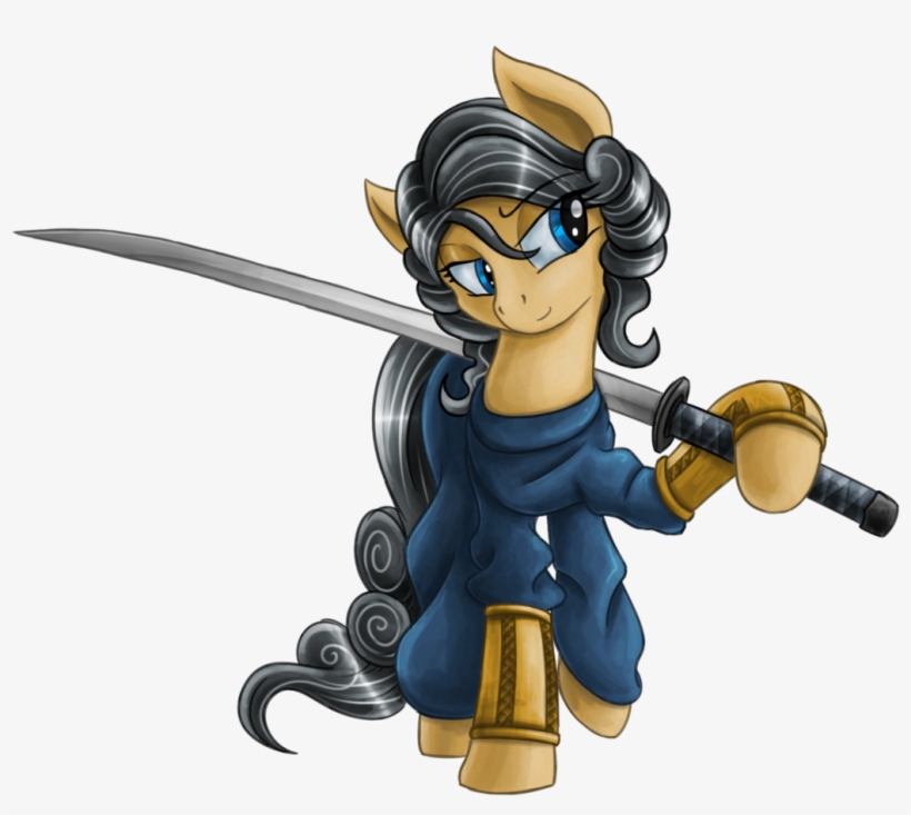 Theomegaridley, Clothes, Earth Pony, Female, Katana, - Animated Samurai ...