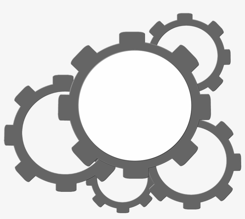 Gears Clipart Science Technology - Black Cog Vector - Free Transparent ...
