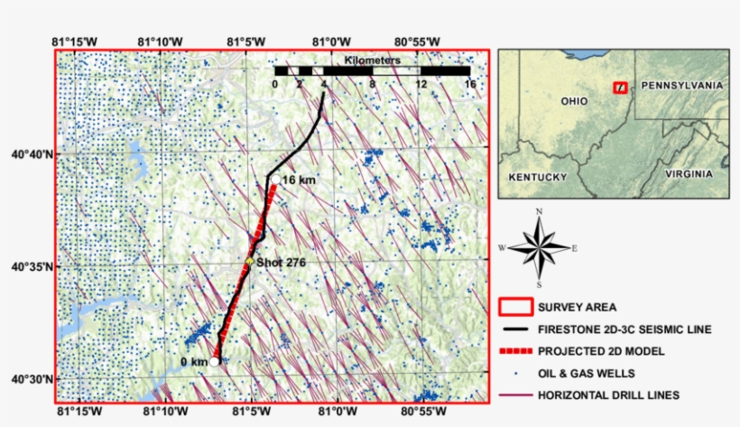 Map Of Firestone 2d 3c Seismic Line - Atlas - Free Transparent PNG ...