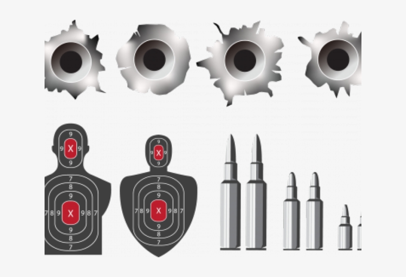 Bullet Hole Clipart Rapid Fire - Vector Graphics - Free Transparent PNG ...