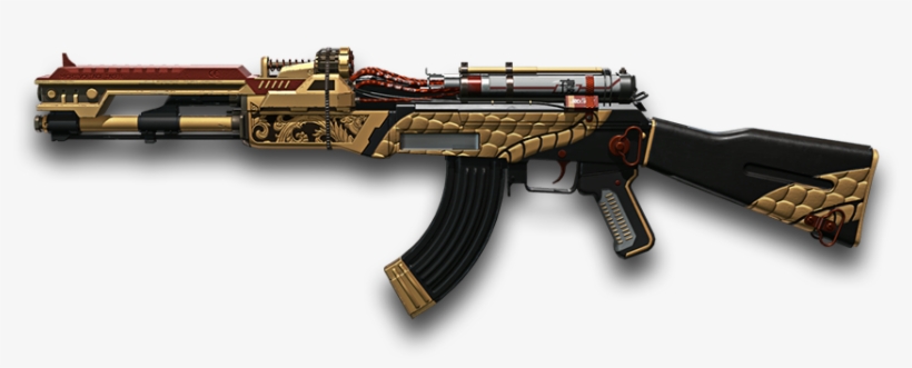 Ak47 Mammon Barrett Sapphire - Assault Rifle - Free Transparent PNG ...