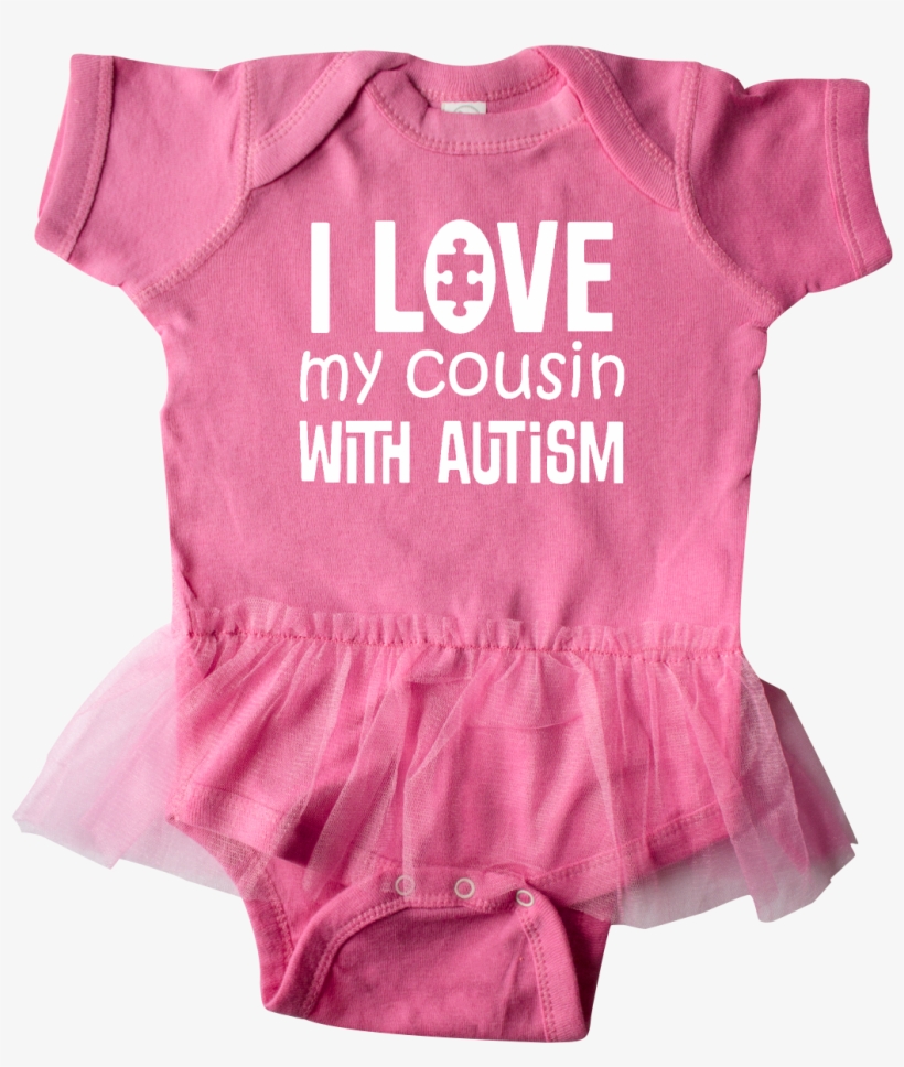 Autism Awareness I Love My Cousin Infant Tutu Bodysuit - Inktastic ...