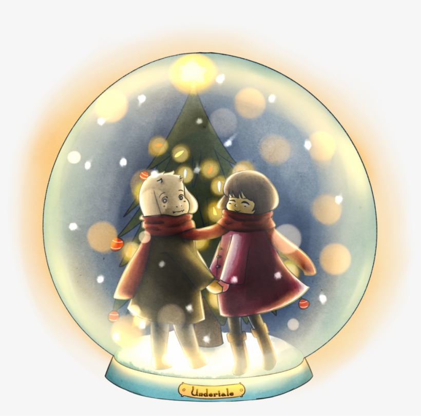 1024 X 1066 4 - Frisk And Asriel Christmas - Free Transparent PNG ...