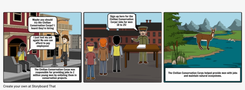 New Deal - Ccc - Cartoon - Free Transparent PNG Download - PNGkey