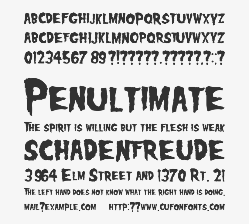 Misfits Font Preview - Poster - Free Transparent PNG Download - PNGkey