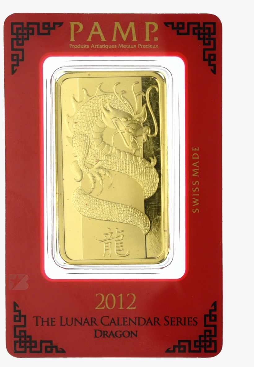 Pamp Lunar Series 2012 Gold Bar - Gold - Free Transparent PNG Download ...