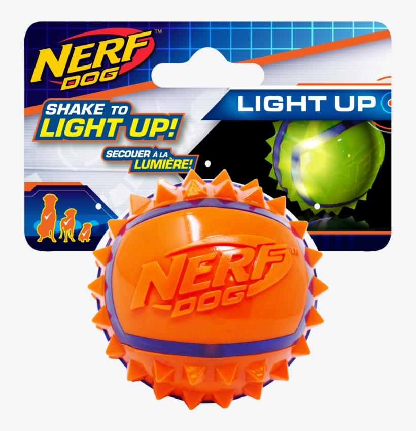 Brand New Light Up Nerf Dog Led Spike Ball - Giant Nerf Ball - Free ...