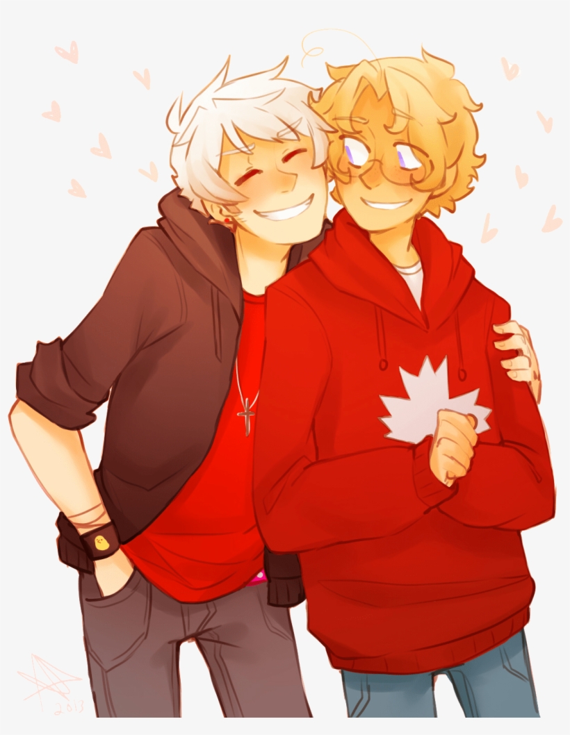 Hetalia Prussia And Canada - Prucan Hetalia - Free Transparent PNG ...