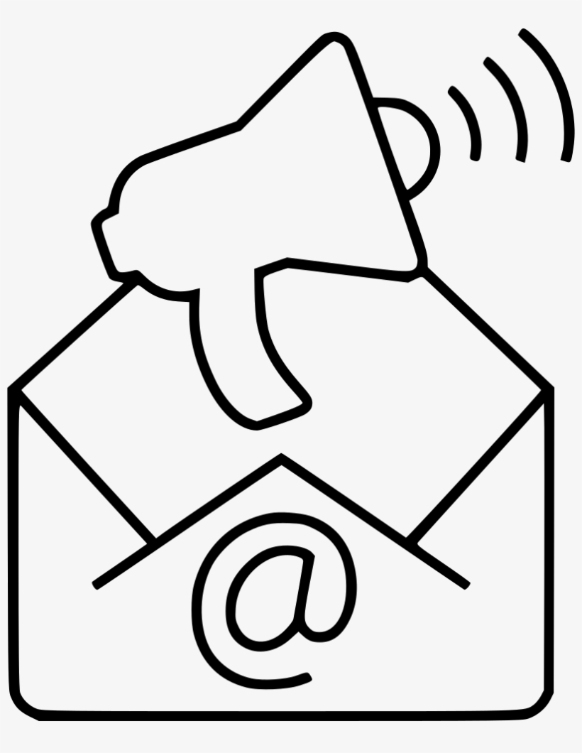 Email Marketing Comments - Line Art - Free Transparent PNG Download ...