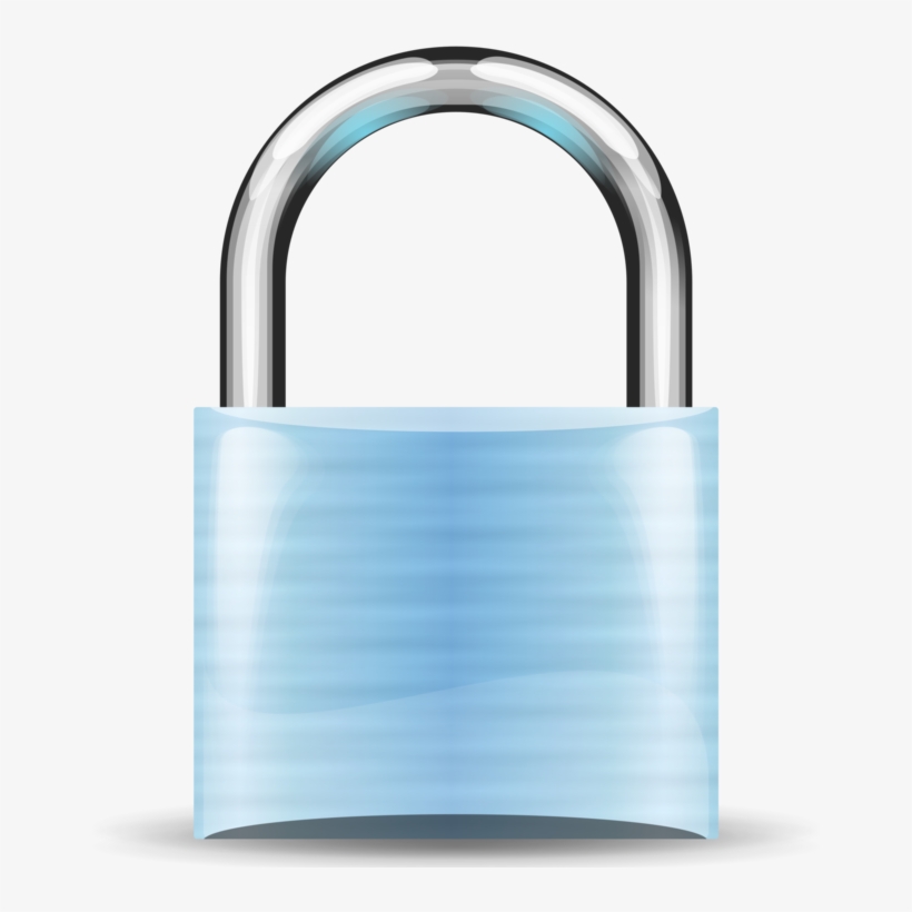 Padlock Key Combination Lock Wikipedia - Blue Padlock - Free ...