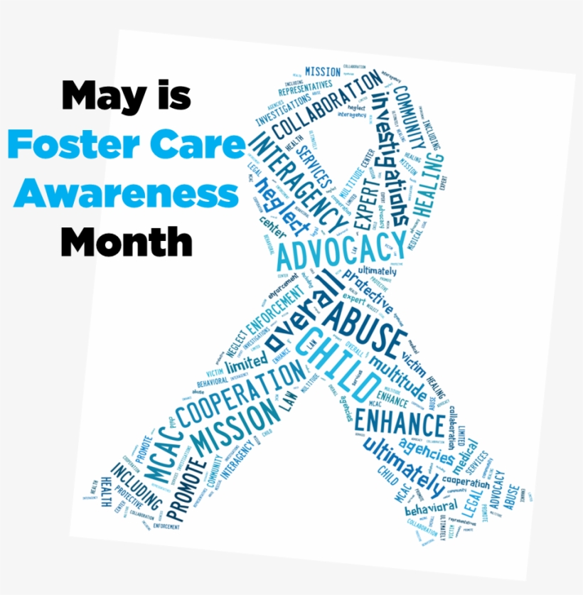 Foster Care Awareness Month Ribbon - Poster - Free Transparent PNG ...