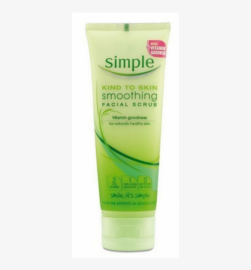 Simple Smoothing Facial Scrub - Simple Skincare - Free Transparent PNG ...