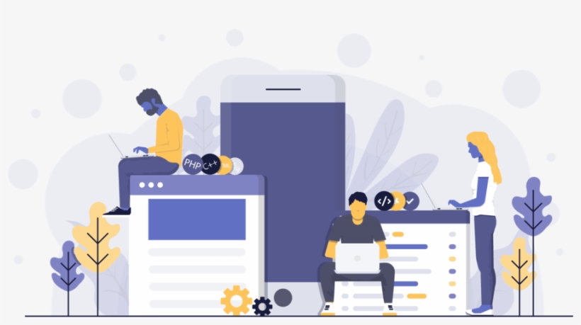 Web Development - Flat Design People - Free Transparent PNG Download ...