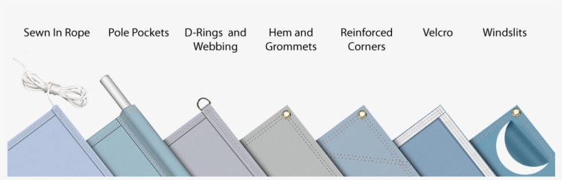 Banner Finishes - Welded Rope Banner - Free Transparent PNG Download ...