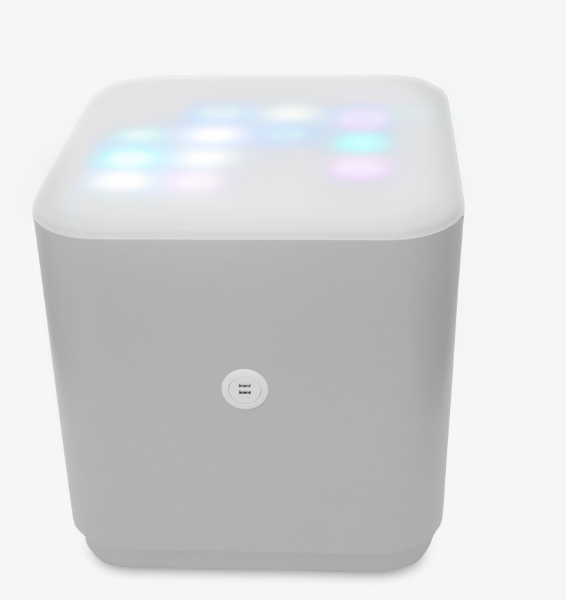 18” Sparkle Sugar Cube Usb - Ottoman - Free Transparent PNG Download ...