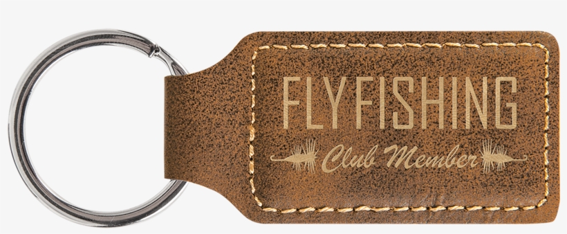 Rustic & Gold Leatherette Rectangle Keychain - Keychain - Free ...