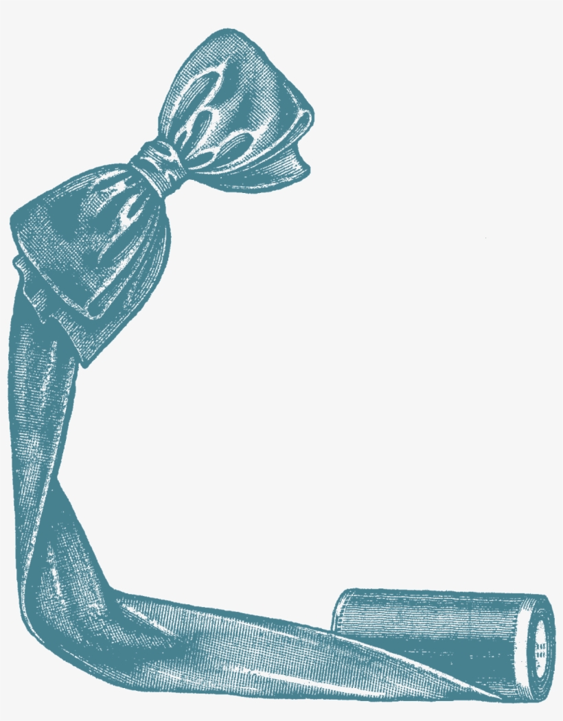 Digital Corner Design Sewing Clip Art Ribbon Bow Image - Ribbon Sewing ...