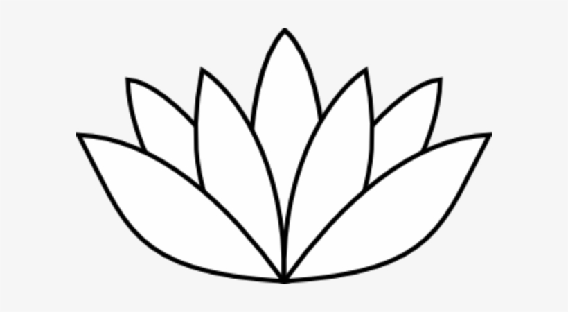 Best Photos Of Medium Lily Pad Outline Lotus Flower Drawing Simple 