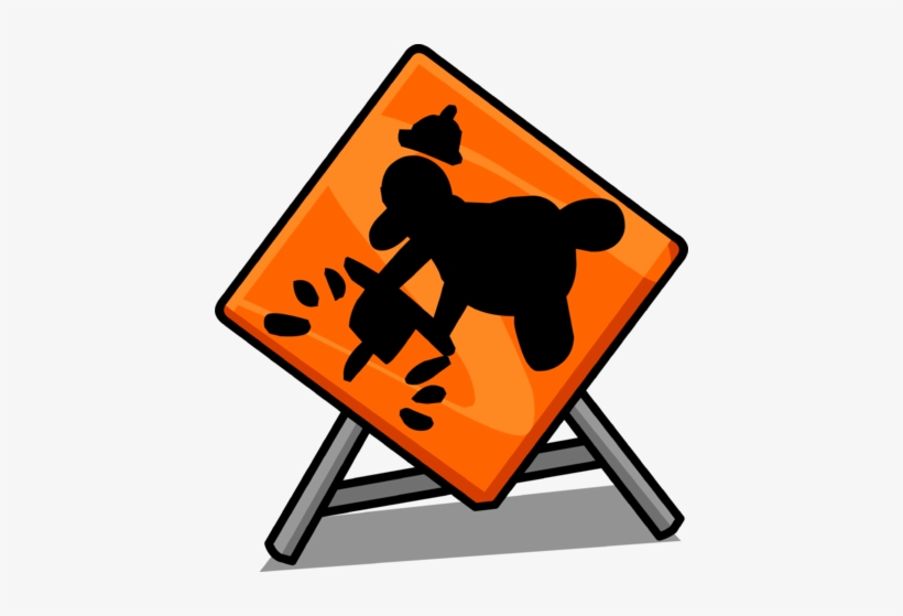Construction Sign Sprite 002 - Free Transparent PNG Download - PNGkey