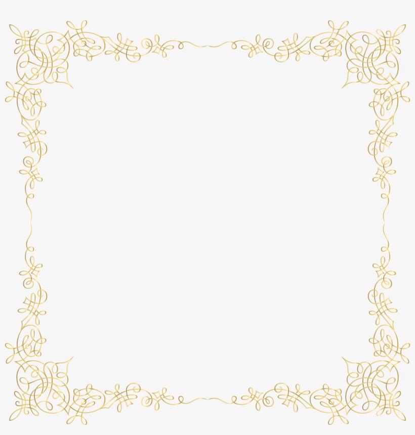 Gold Border Plain View Clip Art Download - Free Transparent PNG ...