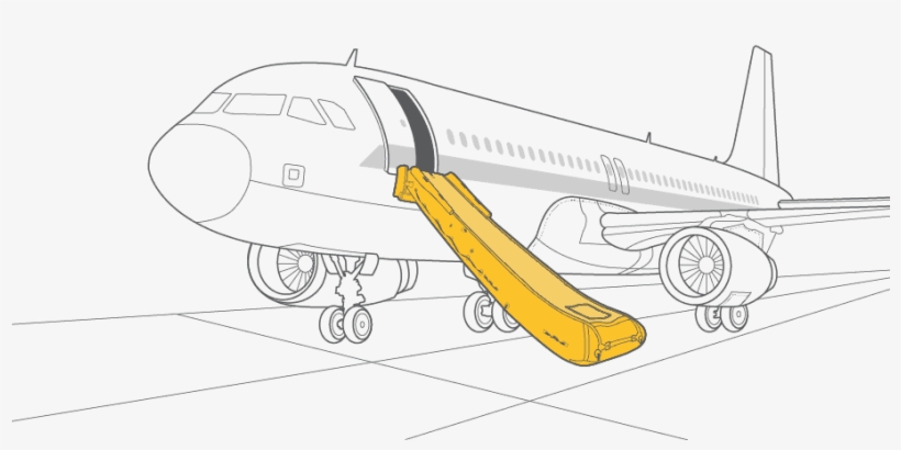 Slide Raft Of An Aircraft - Free Transparent PNG Download - PNGkey