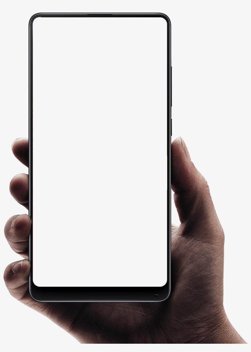 Mix 2 Border - Mobile Frame With Hand - Free Transparent PNG Download ...