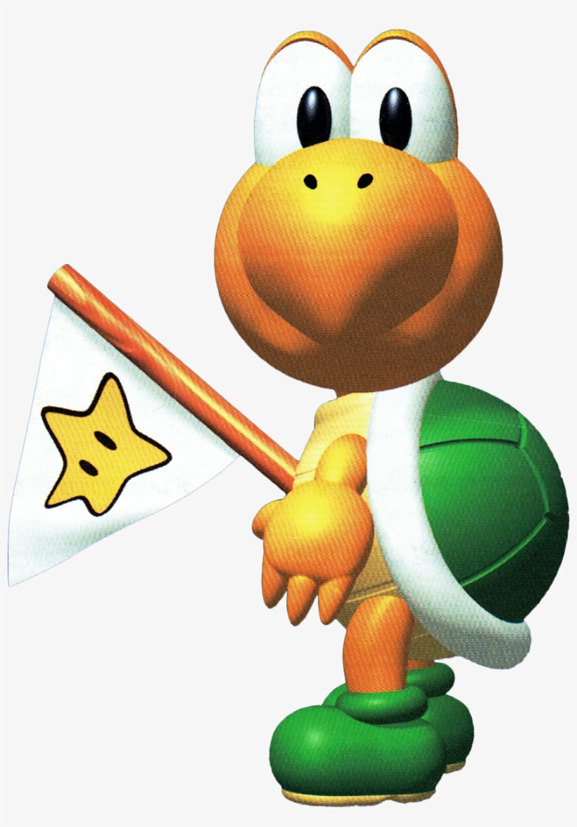 Artwork Of A Koopa Troopa From The Original Mario Party - Koopa Troopa ...