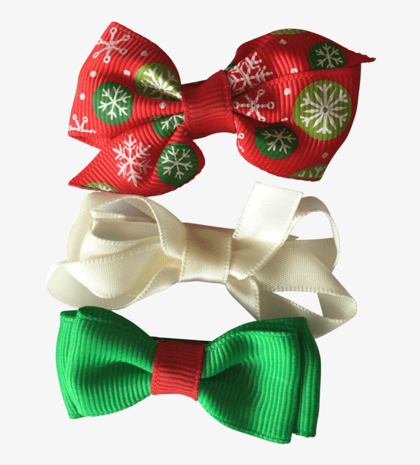 Christmas Bows - Satin - Free Transparent PNG Download - PNGkey