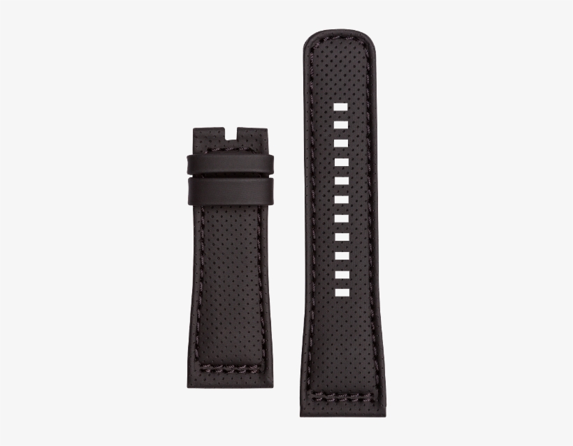 Leather Strap Black, Perforated - Watch Strap - Free Transparent PNG ...