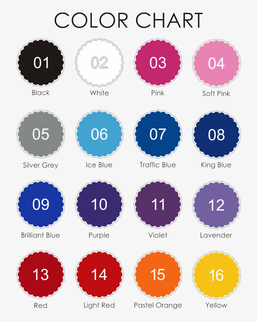 Sticker Color Chart - Circle - Free Transparent PNG Download - PNGkey
