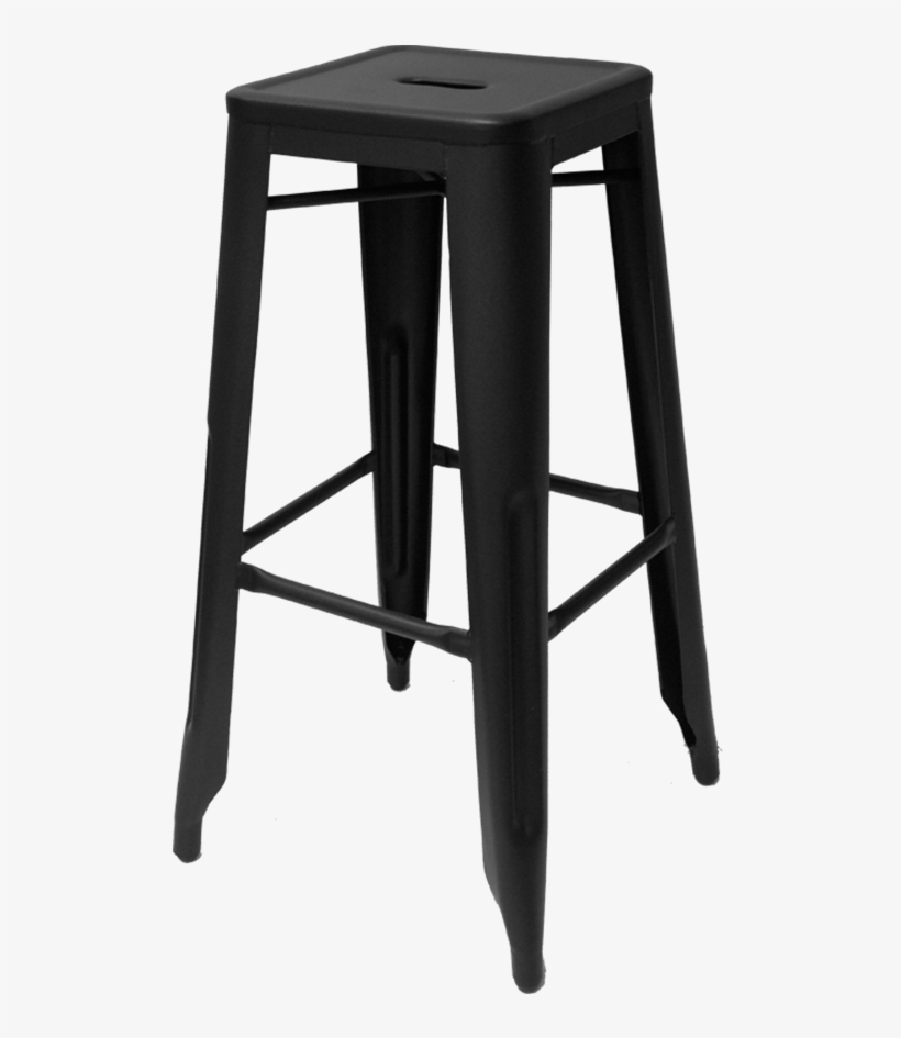 Banco - Tolix Stool Black Wood - Free Transparent PNG Download - PNGkey