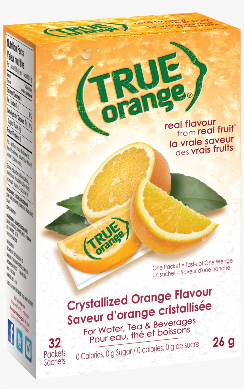 True Citrus - 32 Packets - Orange - Free Transparent PNG Download - PNGkey
