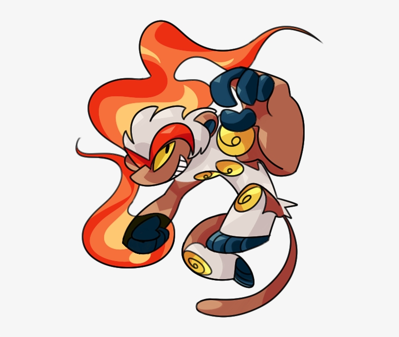Fiery Monkey King, Infernape - Cartoon - Free Transparent PNG Download ...
