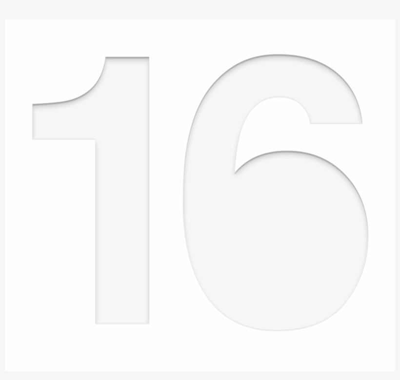 Number 16 Transparent Png - Free Transparent PNG Download - PNGkey
