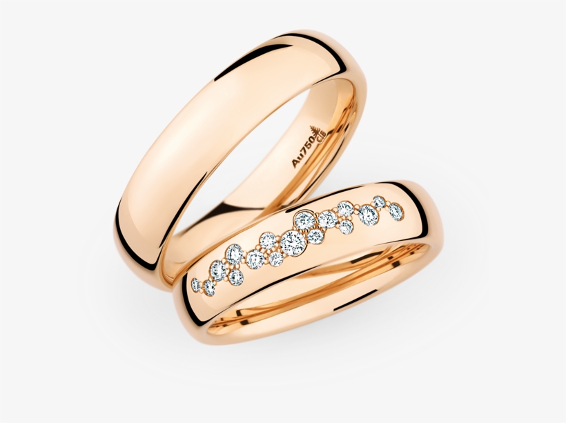 By Christian Bauer Ring Rosegold, Rose Gold Diamond - Aliancas De Ouro ...