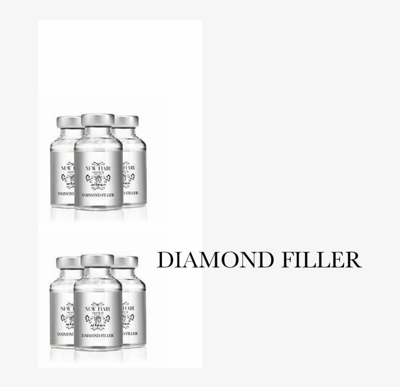New Hair System Diamond Filler - Glass Bottle - Free Transparent PNG ...