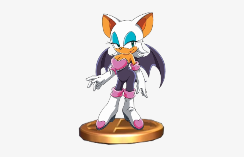 Rouge Trophy - Shadow The Hedgehog And Rouge The Bat - Free Transparent ...