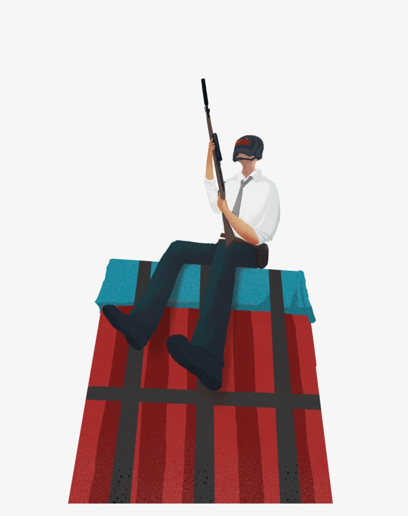 Cartoon Hand Drawn Creative Machine Gun Png And Psd - Shooting Sport ...