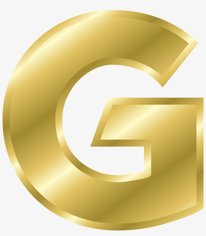 Big Image - Gold Letters - Free Transparent PNG Download - PNGkey