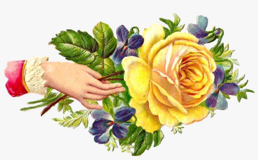 Welcome Hands With Flowers - Free Transparent PNG Download - PNGkey