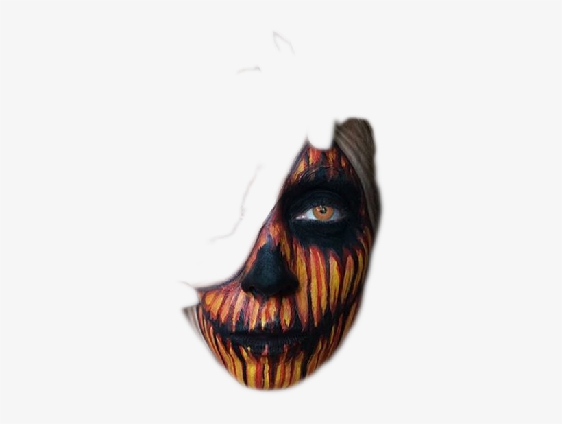 Pumpkin Overlay Face Scary Halloween Png Transparent - Halloween - Free ...