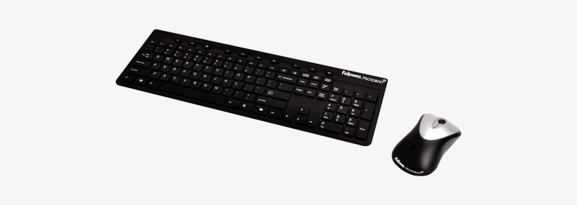 Microban® Slimline Keyboard / Mouse Combo - Fellowes Slimline Cordless ...