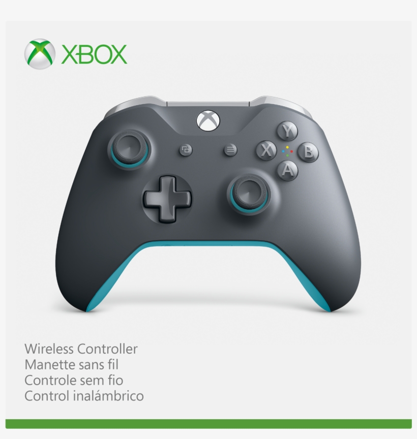 Xbox Wireless Controller Grey Blue - Free Transparent PNG Download - PNGkey
