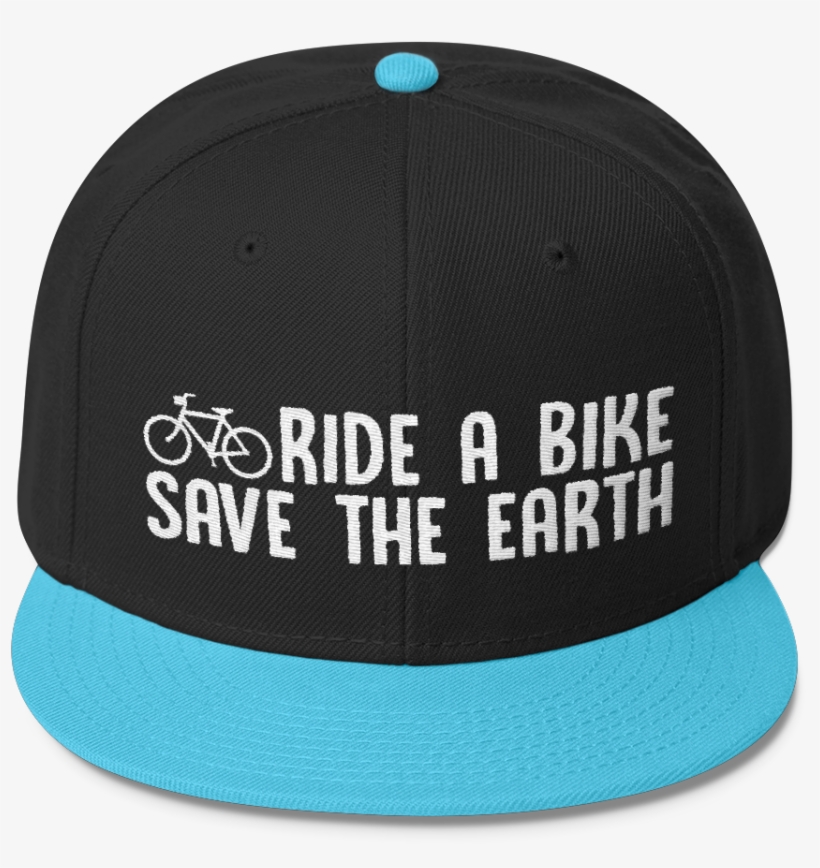 Ride A Bike Save The Earth - Baseball Cap - Free Transparent PNG ...